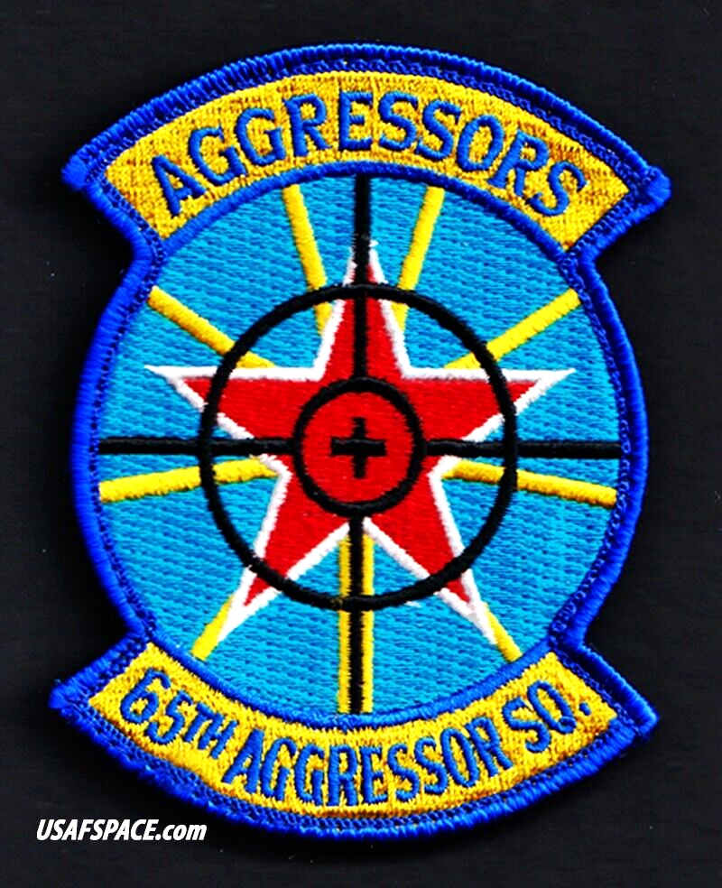USAF 65th AGGRESSOR SQ-65 AGRS-F-35-AGGRESSORS-Nellis AFB, NV-ORIGINAL VEL PATCH | eBay