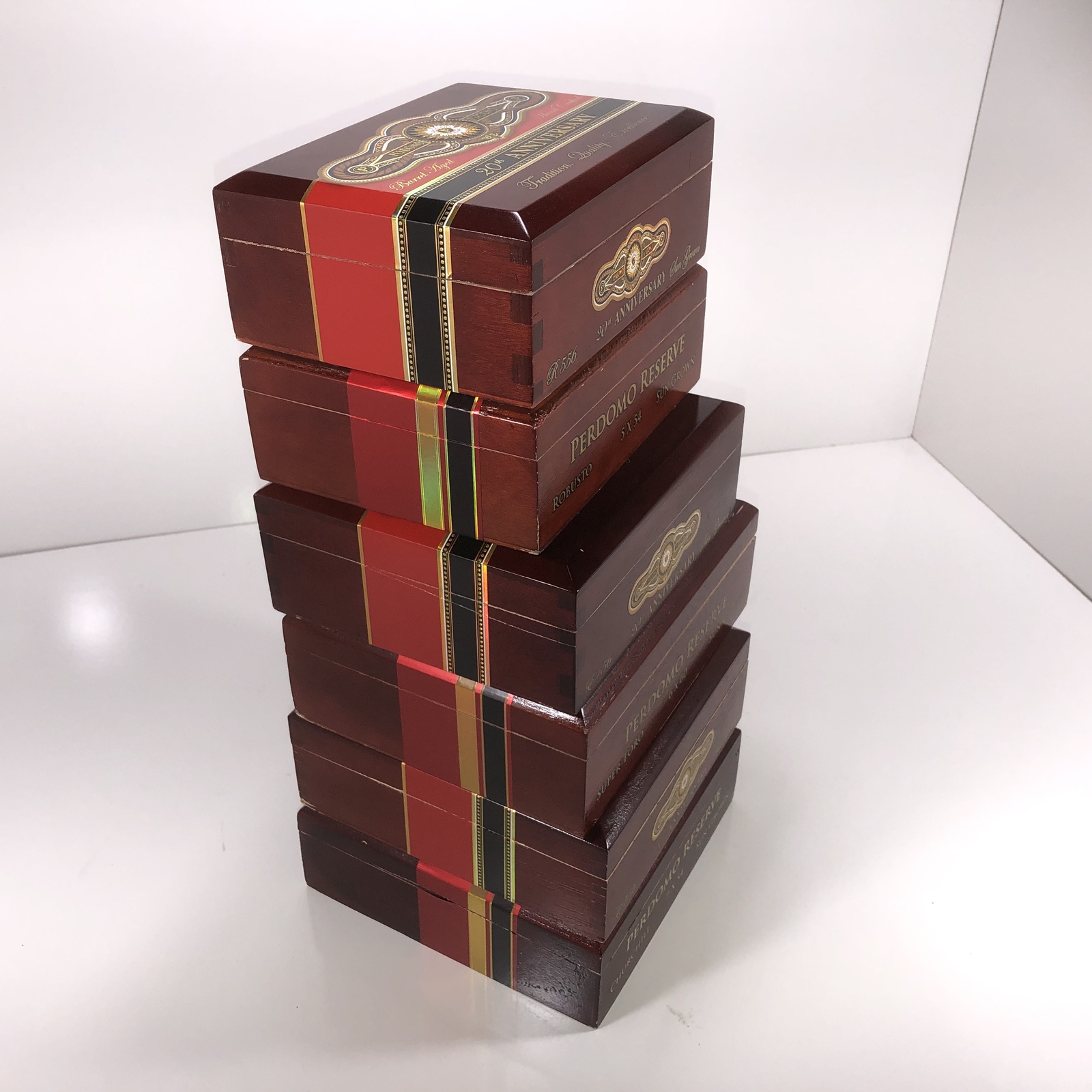 Lot of 6 Perdomo Empty Wooden Cigar Boxes #41 | eBay