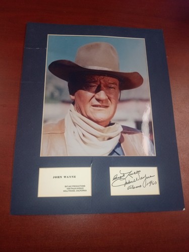 John Wayne Autograph /John Ford Stagecoach Alamo 1960 Professional | eBay