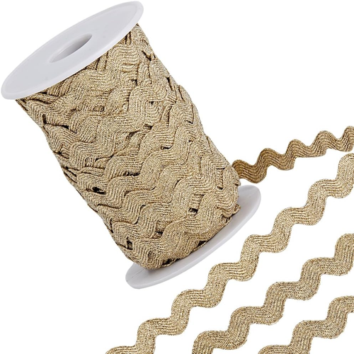 1 Roll 25 Yards RIC Rac Trim Ribbon Rick Rack 1/4 Inch(8Mm) Wave Sewing ...