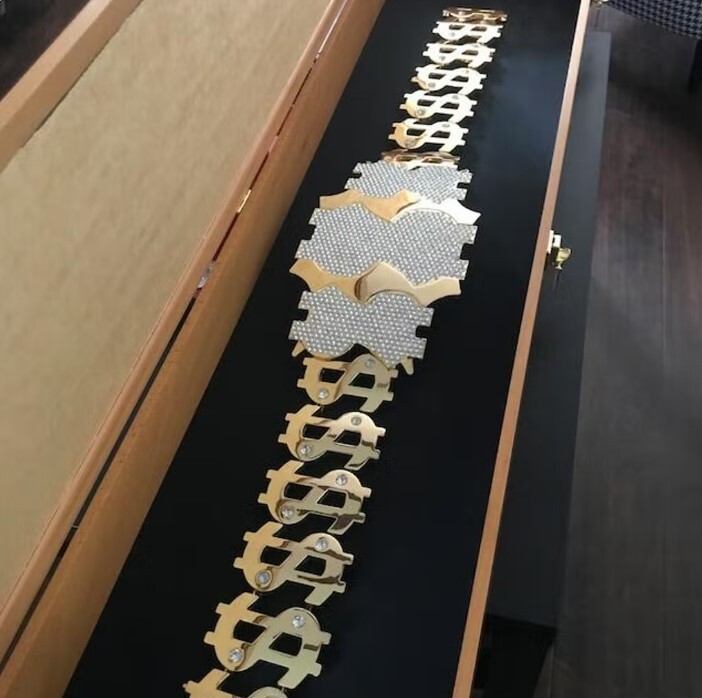 Wrestling Belt Display Case Solid Wood WWE MMA Boxing Championship ...