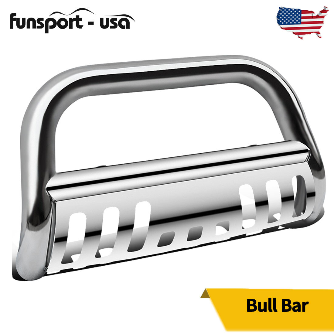 for 2009-2018 Dodge Ram 1500 Stainless Steel Bull Bar Push Bumper ...