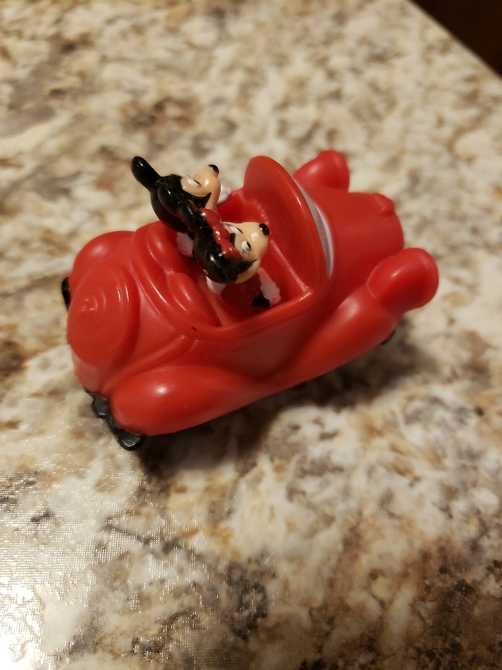 Disney Vintage Mickey Mouse Mini Red Car Convertible Toy Collectible | eBay