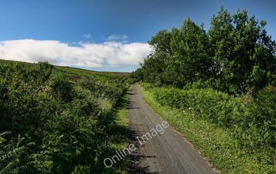 Photo 6x4 Waskerley Way Castleside/NZ0848 The Waskerley Way beneath ...