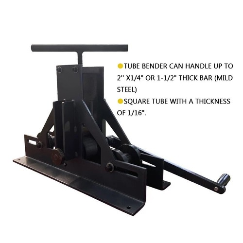 Manual three-roll bending machine TR-40 steel pipe square tube roller ...