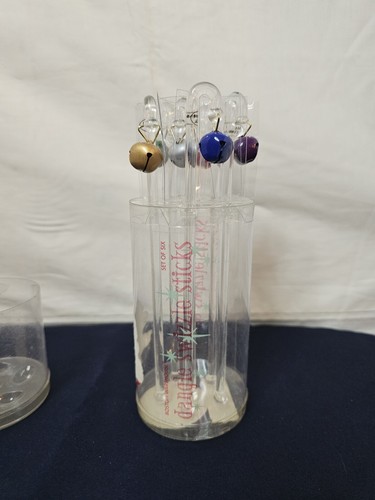 Swizzle Stir Sticks Boston Warehouse Set Of 6 Dangle Acrylic Sticks W ...
