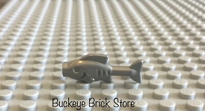 LEGO 1 Flat Silver Fish Ocean Sea Lake Stream Bass Trout Fishing ...