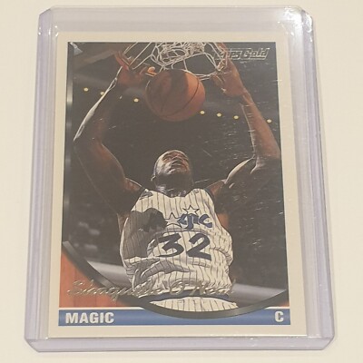 1993-94 Topps Gold Shaquille Gold Script Parallel Card - Orlando Magic ...