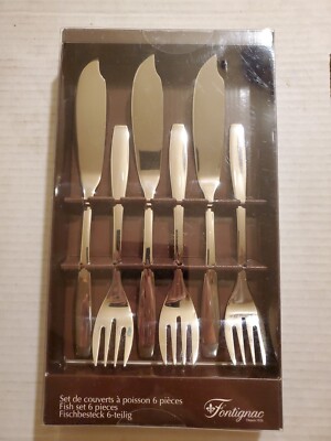 6 Piece Fontignac Fish Cutlery Set New | eBay