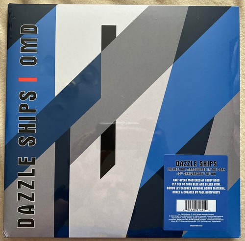 Sealed OMD - Dazzle Ships - 40th Anniversary Blue & Silver 2 X LP Album ...