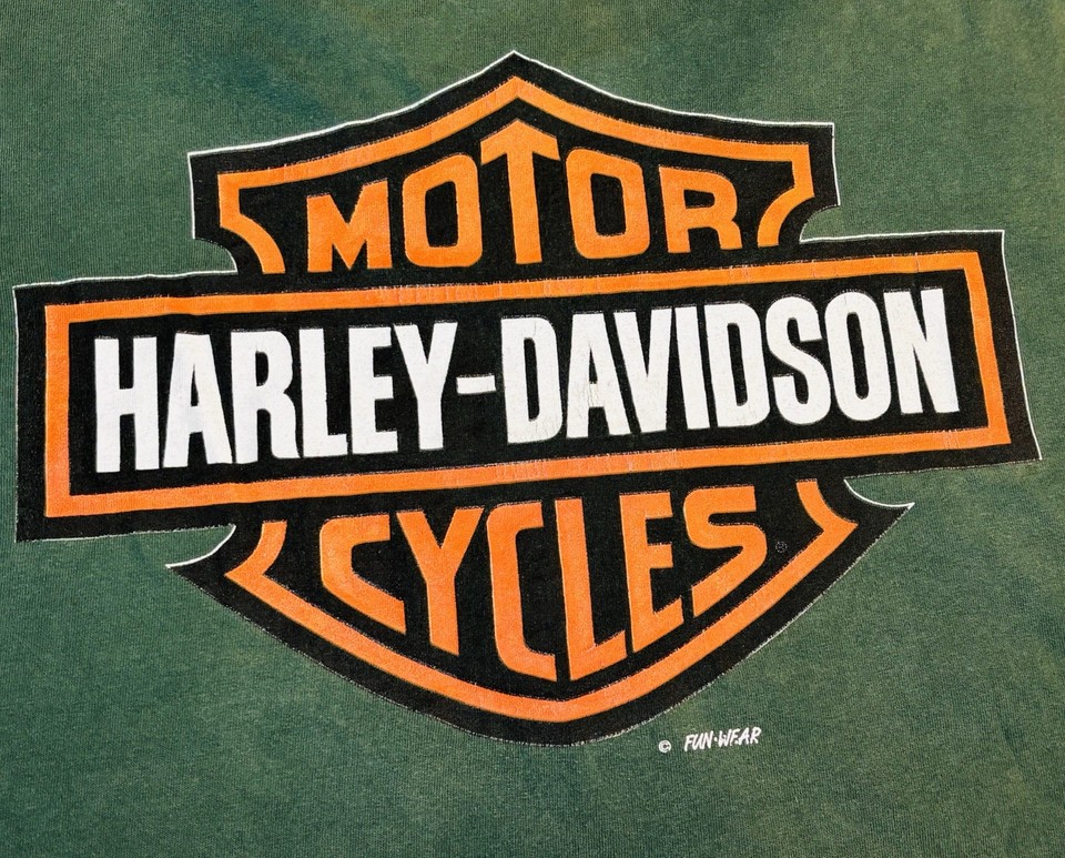 Vintage Harley Davidson Shirt Statue Of Liberty Big Bar And Shield Logo ...