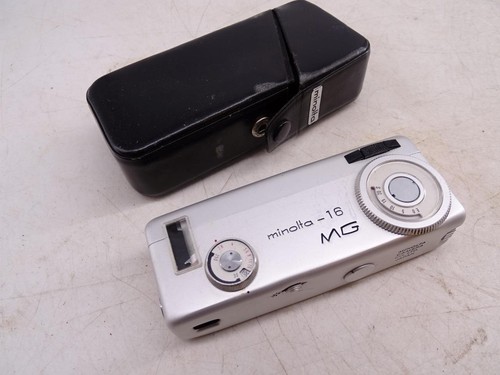 Vintage Minolta-16 MG Miniature Spy Camera Japan Leather Case ...