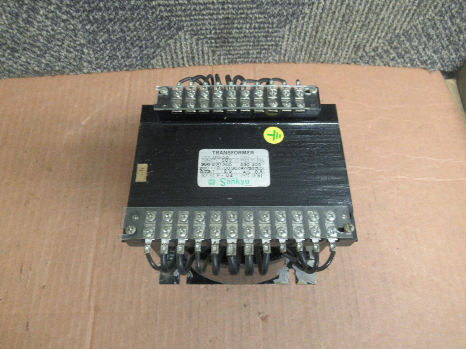 SANKYO 1 PH TRANSFORMER JPS-50 500VA 500 VA 230 200V VOLT JPS50 | eBay