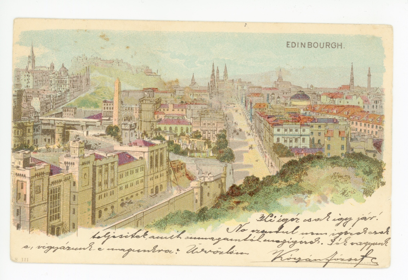 “Edinbourgh” Antique German-Scottish Pub—Early PC Edinburgh Stamp 1904 ...