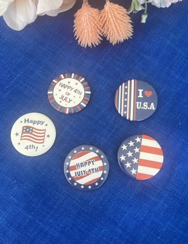 Happy 4th Of July Pin Button Pinback Vintage | eBay