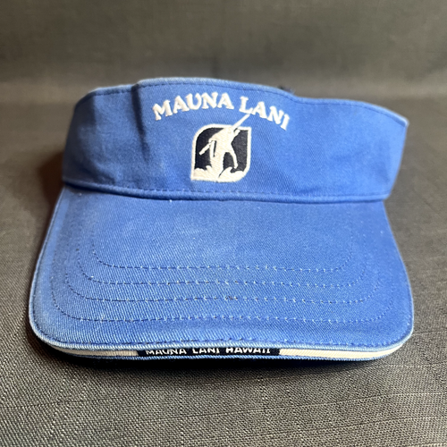 Mauna Lani Hawaii Blue Adjustable Visor Unisex One Size | eBay