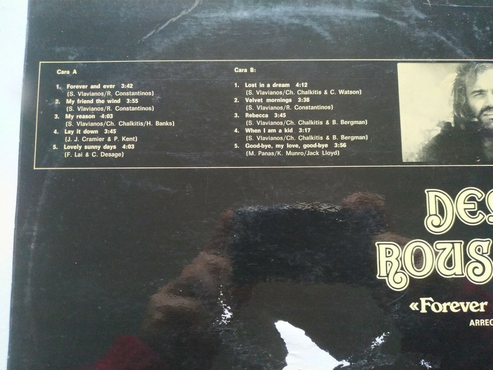 Demis Roussos Forever And Ever 1973 Spain Edition - LP vinyl 12 " VG/VG ...