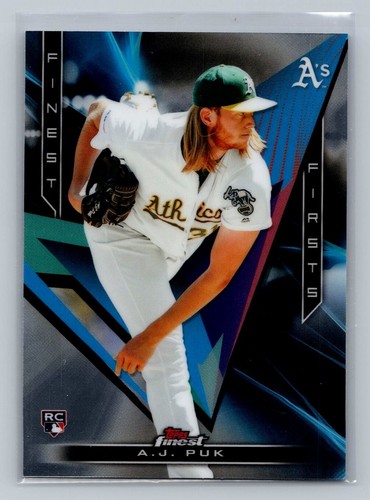 AJ Puk 2020 Topps Finest Firsts Baseball Rookie #FF-2 Oakland Athletics ...
