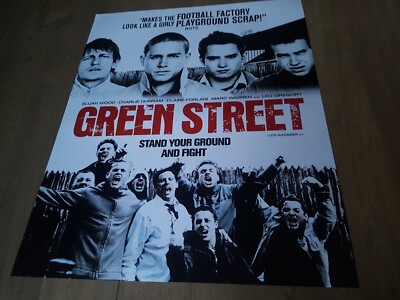 GREEN STREET . football hooligans ORIGINAL 2005 MOVIE POSTER 19 yrs old ...