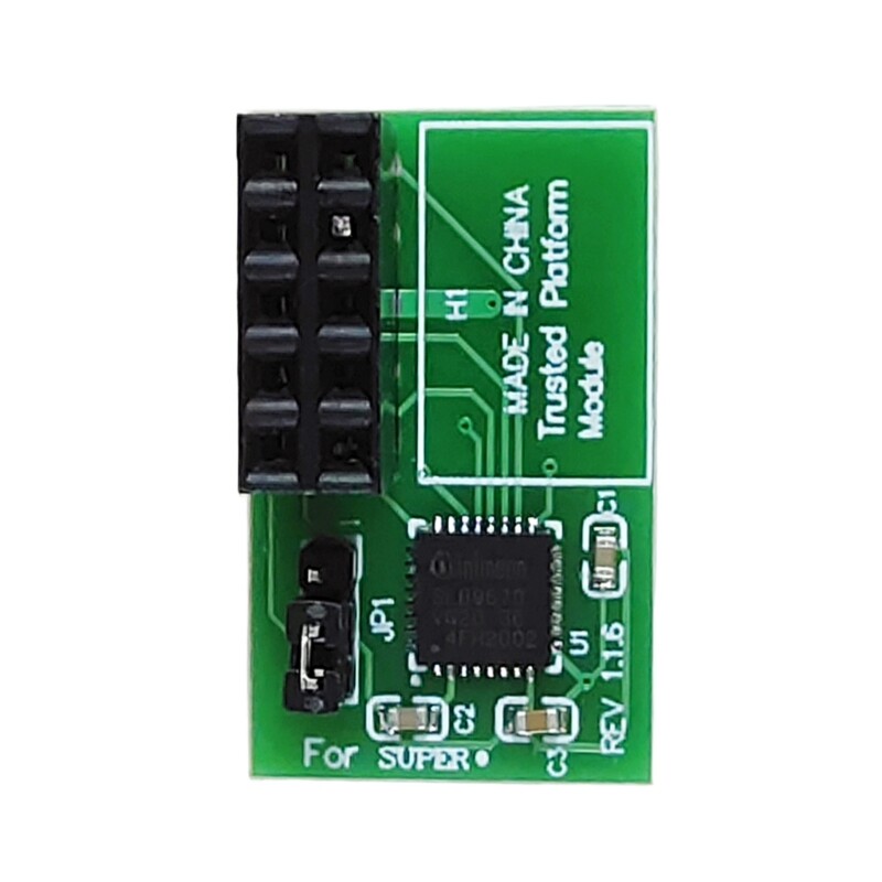 1PC 10Pin SPI TPM2.0 Module Trusted Platform For SuperMicro AOM-TPM ...