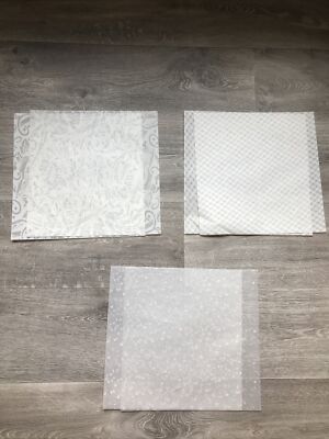 6 Sheets Of Transparent 12x12 Scrapbook Paper | eBay