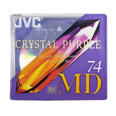 JVC Minidisc MD-74DPL Crystal Purple 74 MIN Recordable Music Audio ...