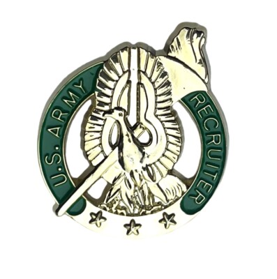 US Army Recruiter Gold Tone 1 inch Hat Pin EE15246 F1D27L | eBay