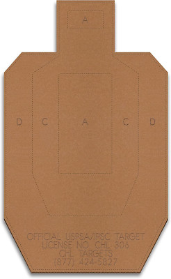 Official USPSA/IPSC Cardboard Targets Competition Torso Target ...