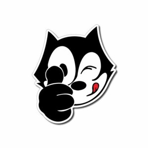 Felix The Cat Sticker / Decal - Cartoon Old School Rod Retro Vintage ...