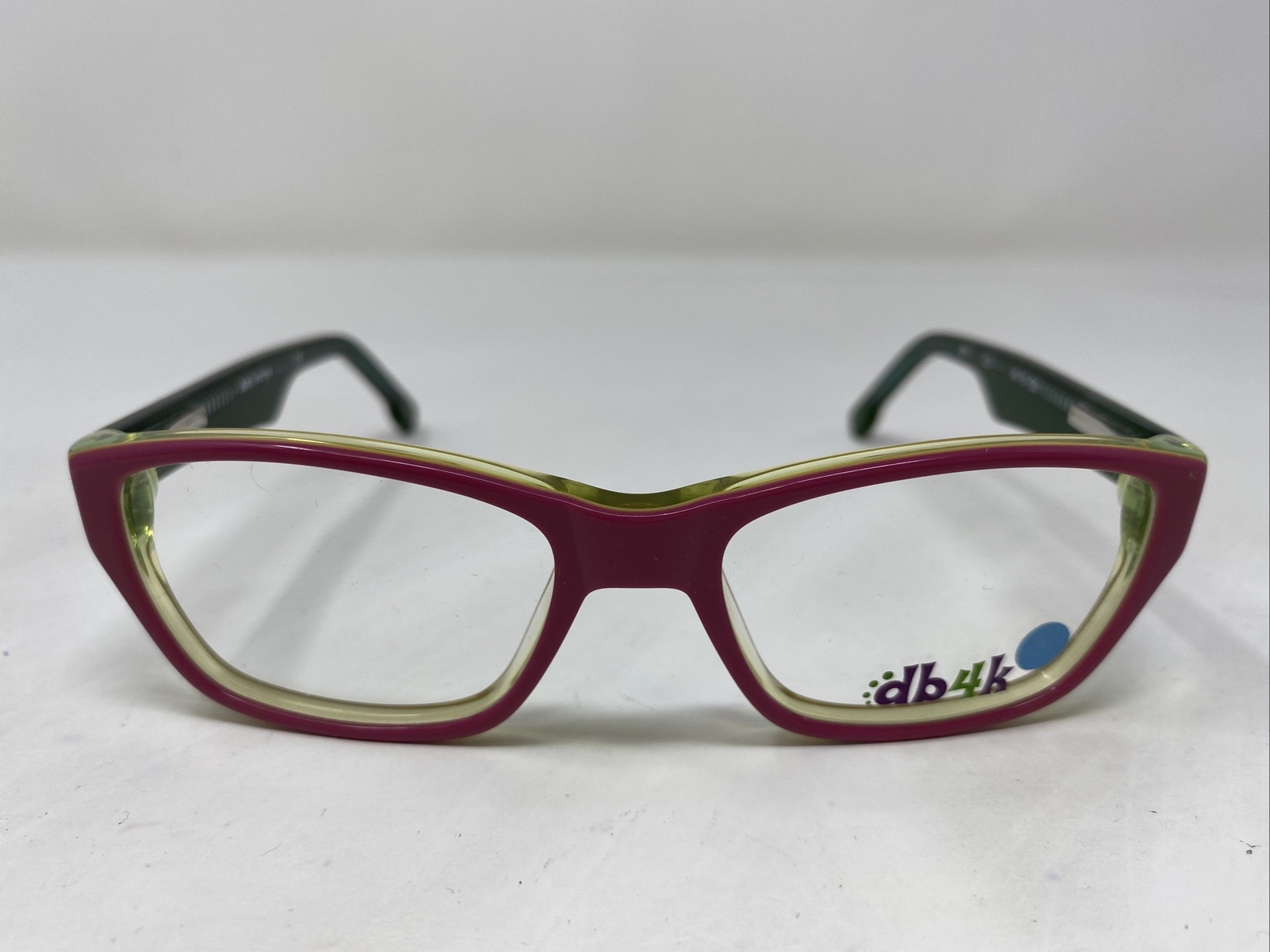 Europa DB4K BFF C3 45-15-120 Pink/Emerald Green Full Rim Eyeglasses ...