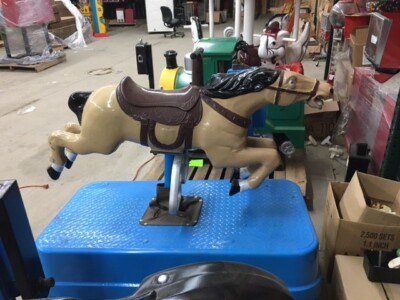 NICE! Working Kiddie Ride Vintage Horse Ride Coin Operated Pony Coin-Op ...