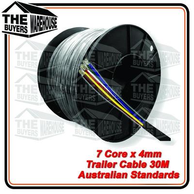 7 Core 100 Metre Automotive Cable 4X4 Car Truck Trailer Caravan Boat ...