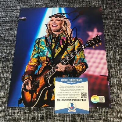 NANCY WILSON SIGNED AUTOGRAPH 8X10 PHOTO ANN HEART MUSIC GUITAR BECKETT ...