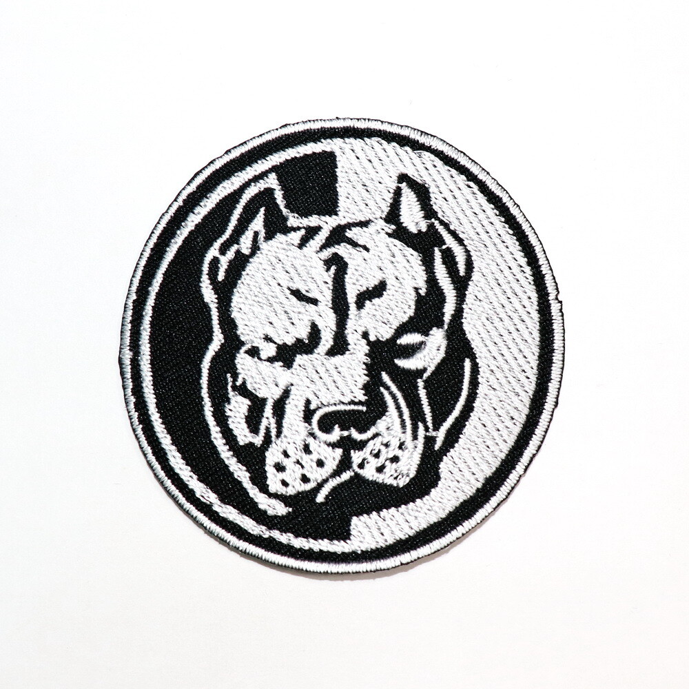American Pit Bull Patch Fighting Dog Artwork Emblem for DIY Iron on ...