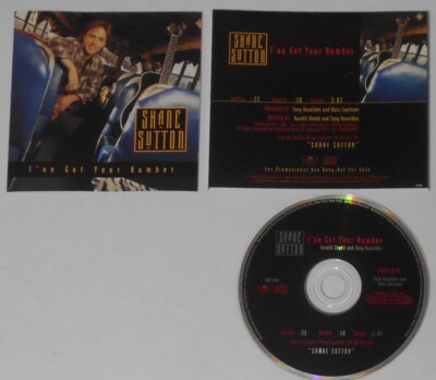 Shane Sutton - I've Got Your Number - U.S. promo cd | eBay