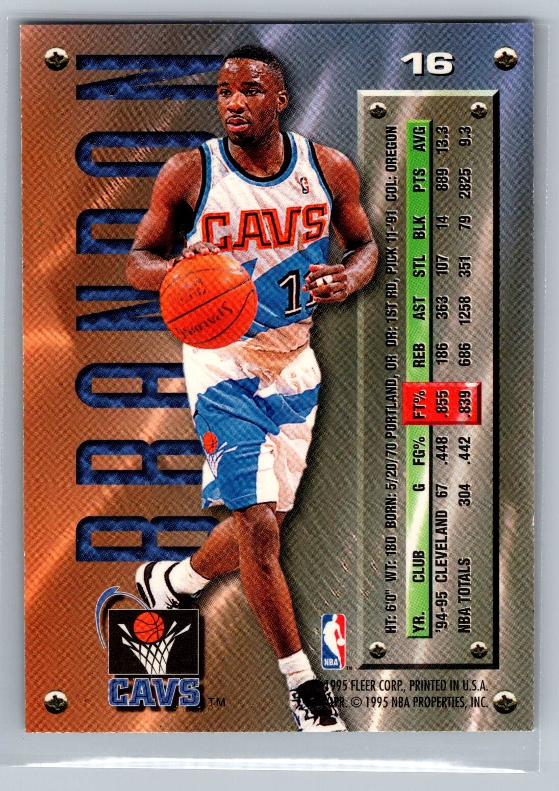 1995-96 Fleer Metal - #16 Terrell Brandon for sale online | eBay