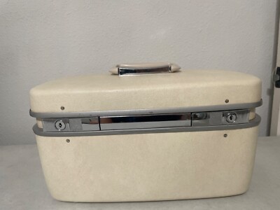 Vintage Samsonite Saturn Hard Shell Train Cosmetic Vanity Case Carry On ...