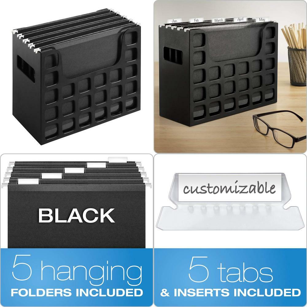 Pendaflex Portable Desktop File, Side Handles, 12-1/4 x 6 x 9-1/2 in ...