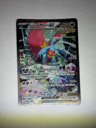 Roaring Moon ex 251/182 Illustration Rare NM Pokémon TCG Paradox Rift ...