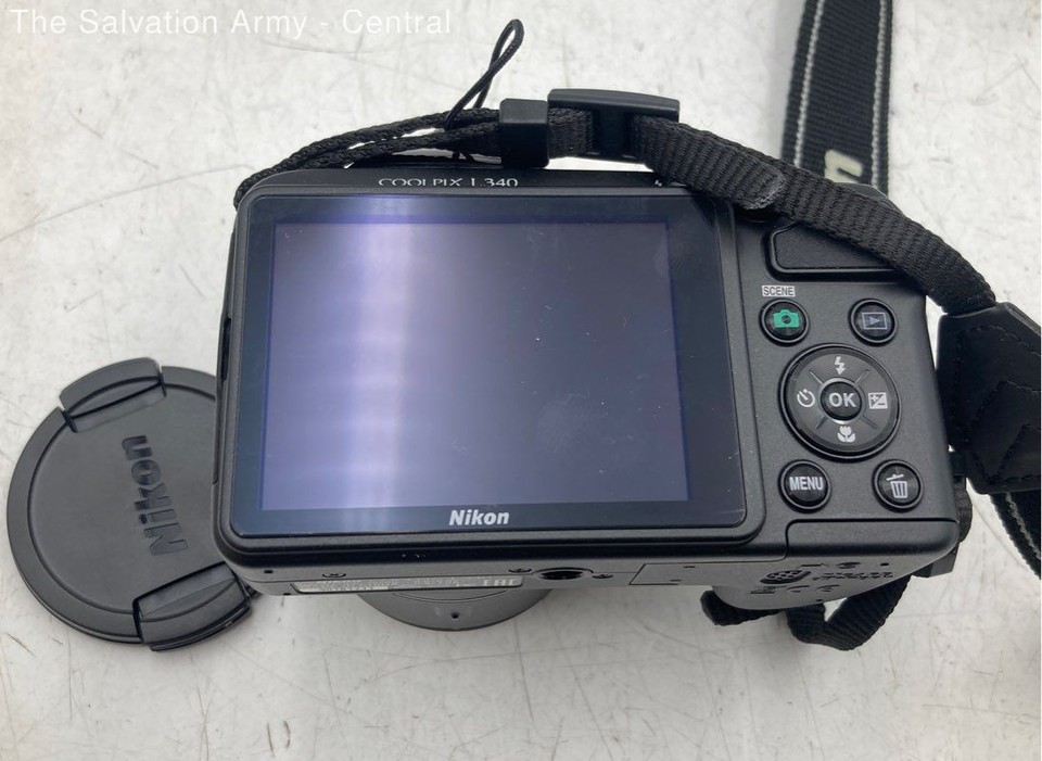 Nikon Coolpix L340 Black 28x Optical Zoom 20.2 MP Point And Shoot ...