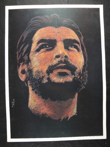 Poster Che Guevara CUBAN HERO Rafael Enriquez 16 x 22 Latin America 1ST ...