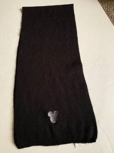 Unisex Black Walt World Disney Mickey Mouse Scarf 46" x 10" | eBay