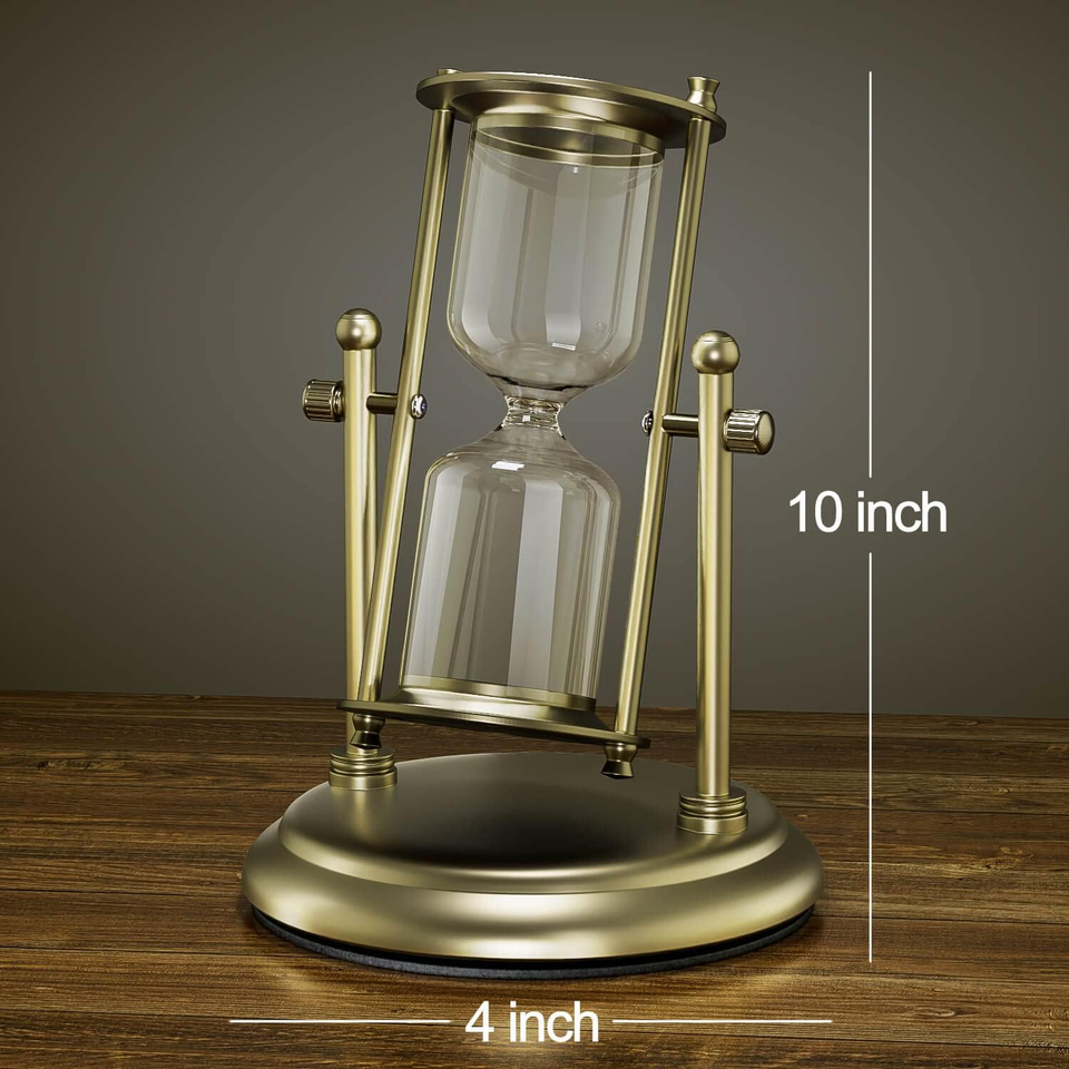 Empty Hourglass Fillable, Brass 360° Rotating DIY Sand Timer, Unity ...