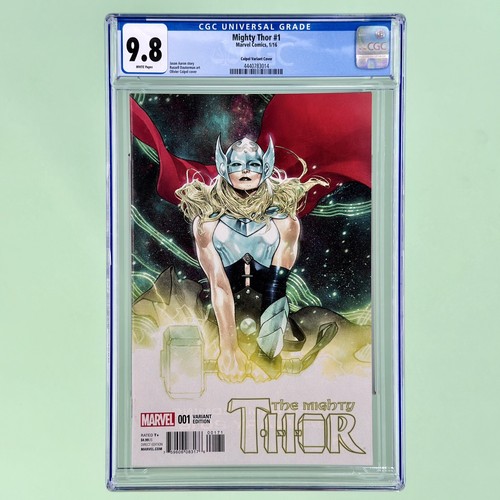 Mighty Thor #1 (CGC 9.8) 2016, Jane Foster as Thor, Olivier Coipel ...