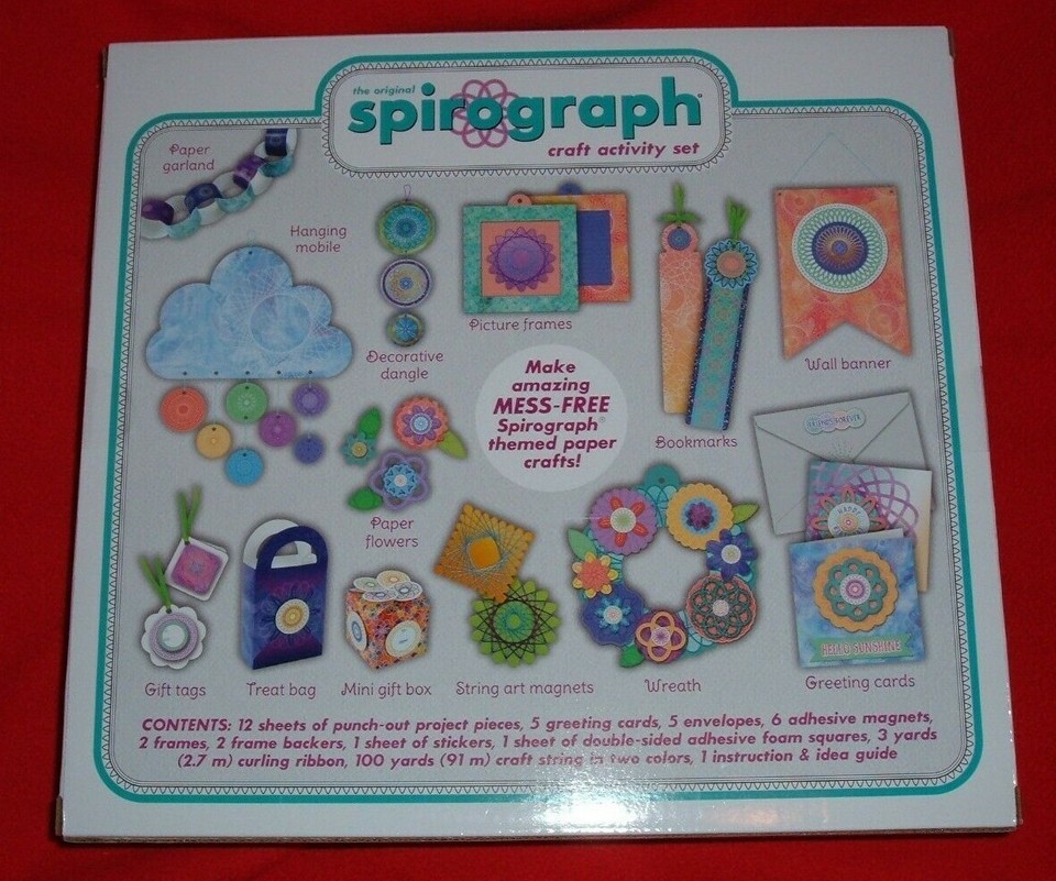 Spirograph Craft Activity Set HASBRO Toy Art STEAM Magnets Paper Punch ...