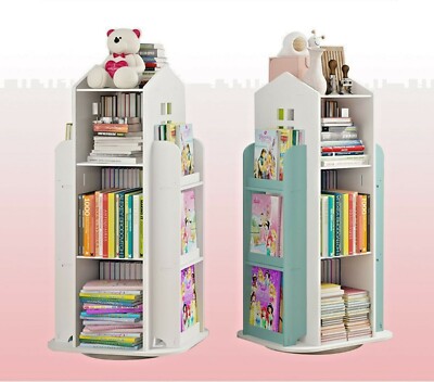 Rotating Book Storage Book Shelf Bookcase Rotating Display Stand Book ...
