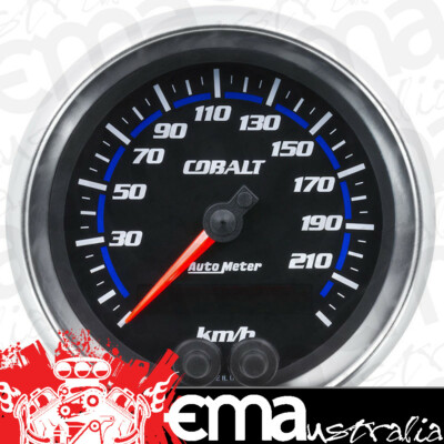 AutoMeter AU6280-M Cobalt 3-3/8" Elec In-Dash GPS Speedometer 0-225 Km ...