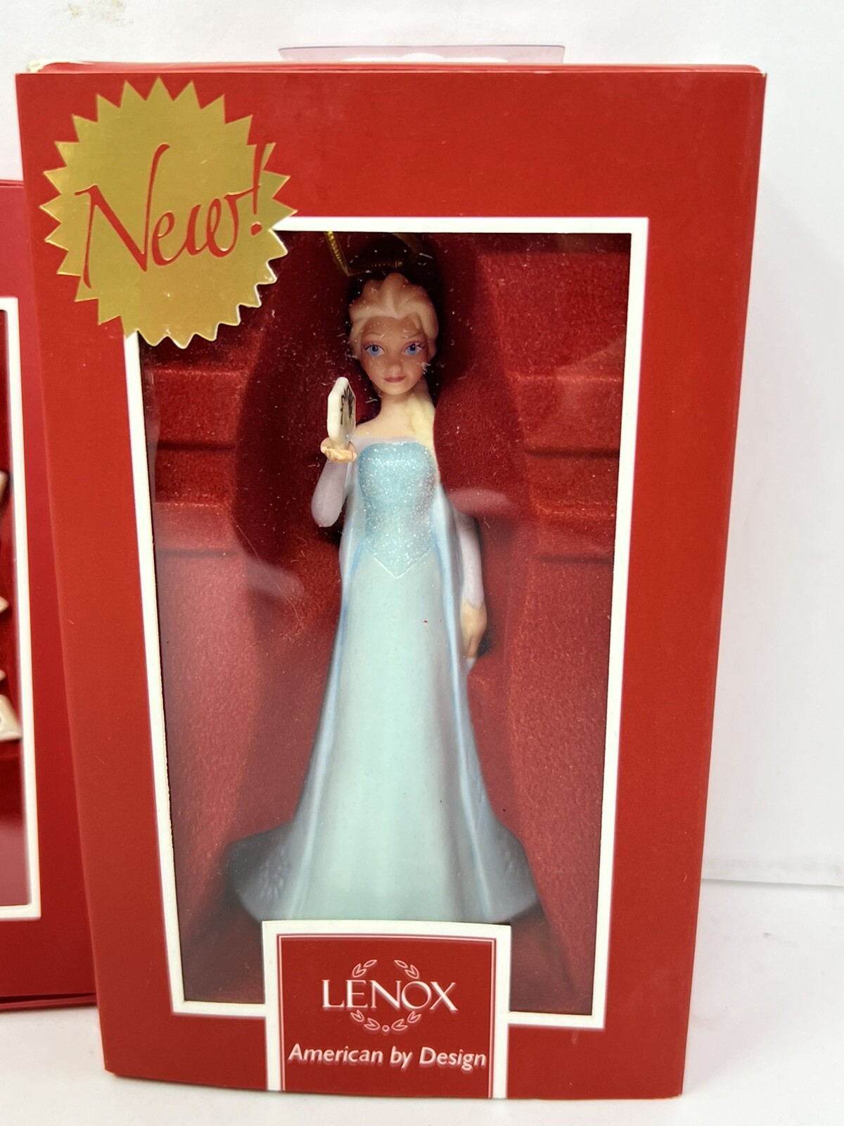 2 Lenox Disney Princess Snow Queen Elsa Christmas Ornament showcase ...