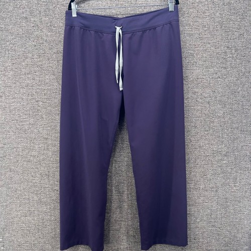 FIGS Scrub Bottoms Large Petite Purple Technical Collection Drawstring ...