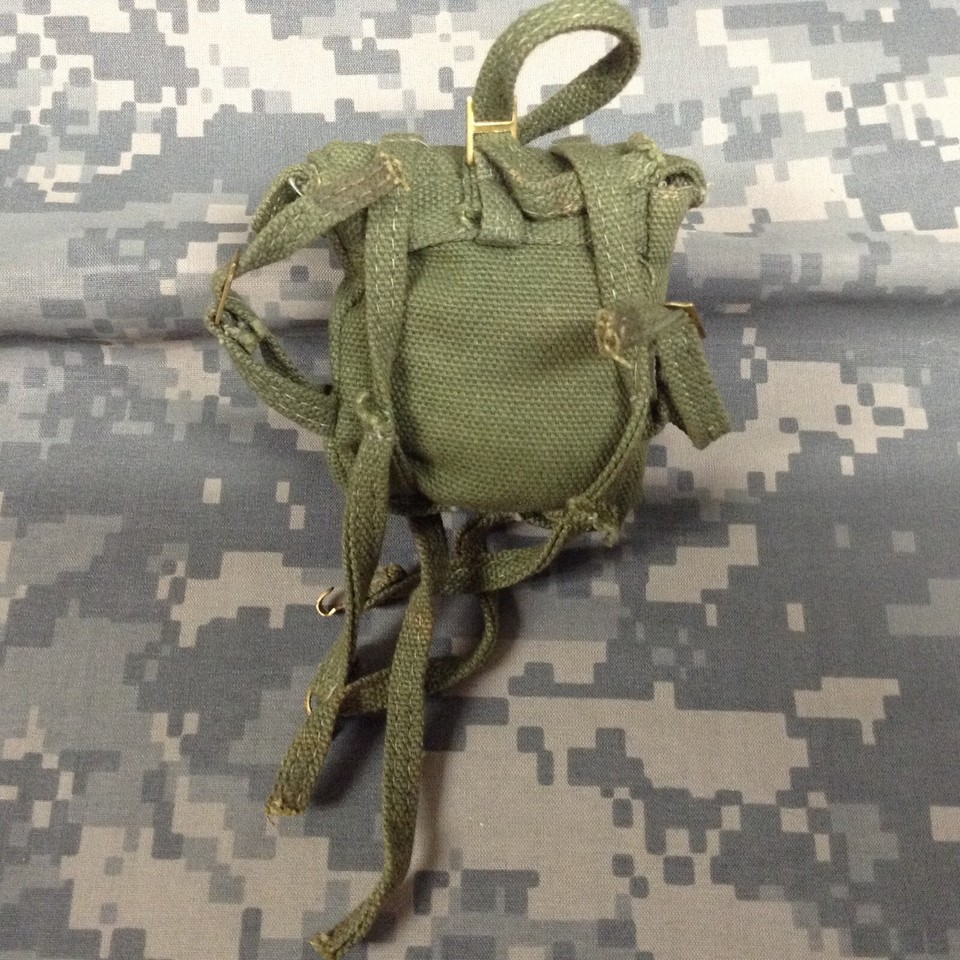 Vintage GI Joe 1964 Soldier Green Heavy Weave Field Backpack Hasbro | eBay